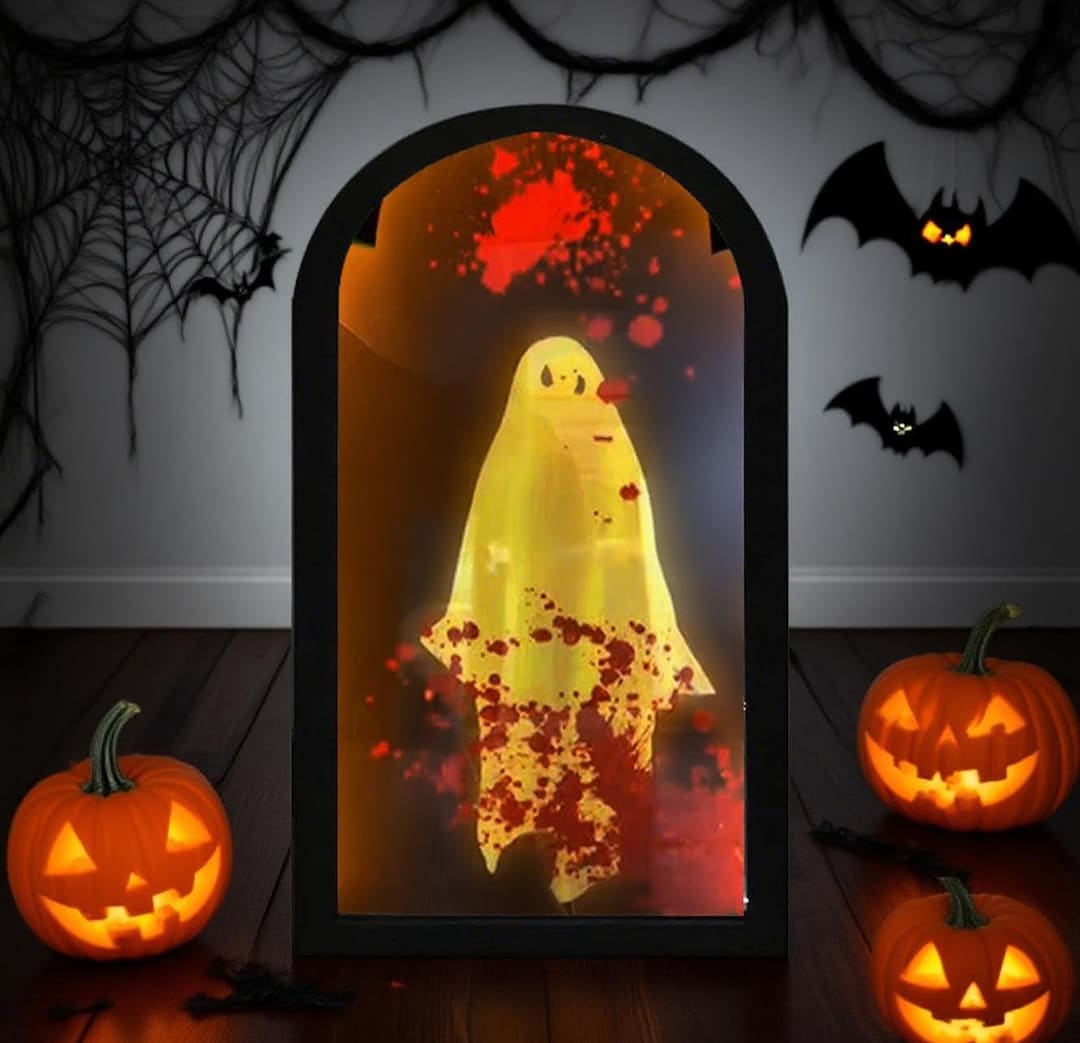 Halloween Hologram Ghost Mirror: Spooky 3D Effect Party Decor - Etsy