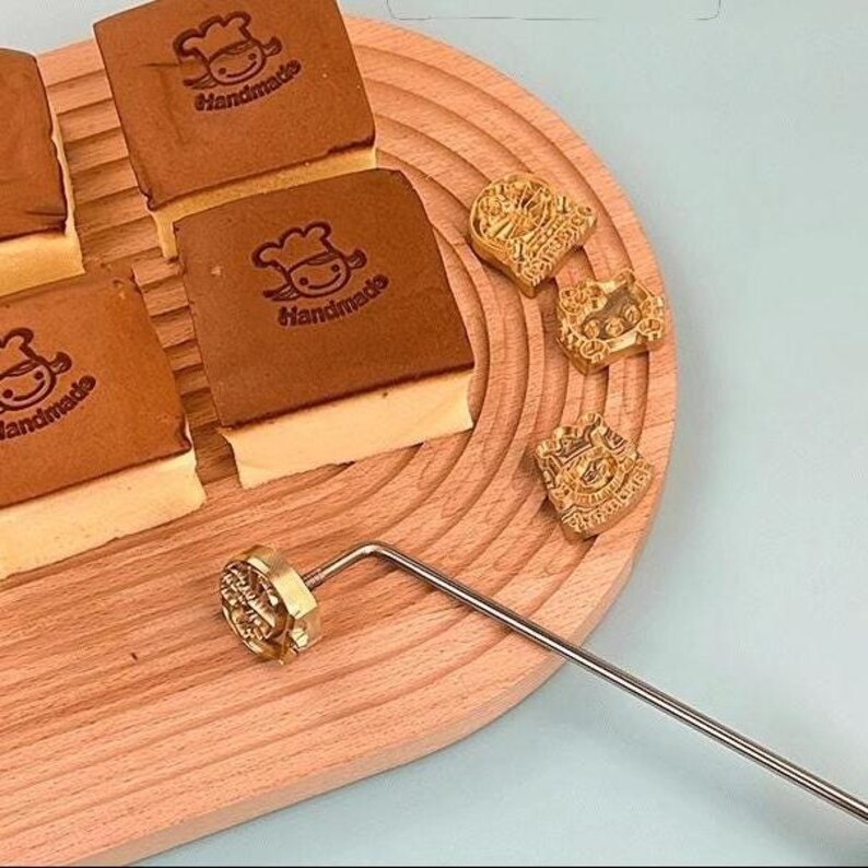 Custom Bread Branding Iron, Food Grade Brass Logo Stamp, Burger ...