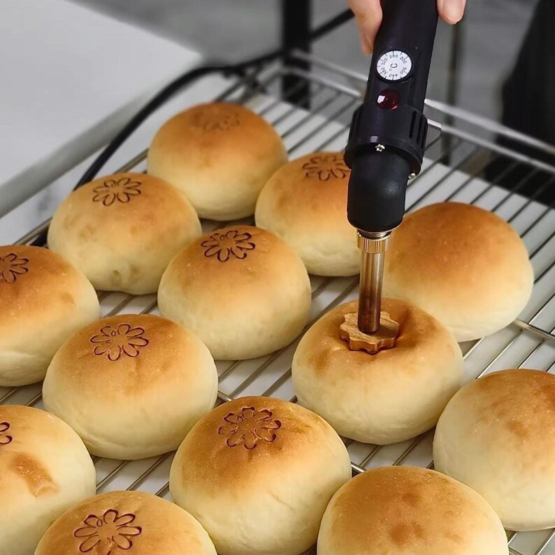 Custom Bread Branding Iron, Food Grade Brass Logo Stamp, Burger ...