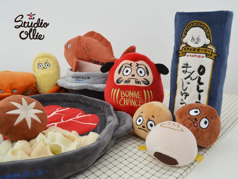 Snuffle Nose Work Dog Toy - Japanese Onsen Collection - Squeaky Crinkle ...