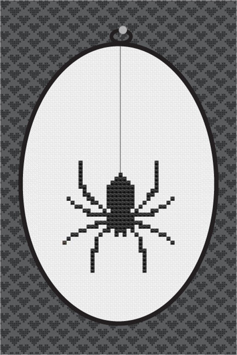 Spider Silhouette Cross Stitch PDF Pattern I - Etsy
