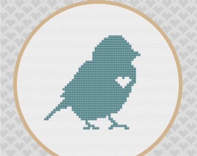 Bird Silhouette Cross Stitch PDF Pattern 2 | Etsy