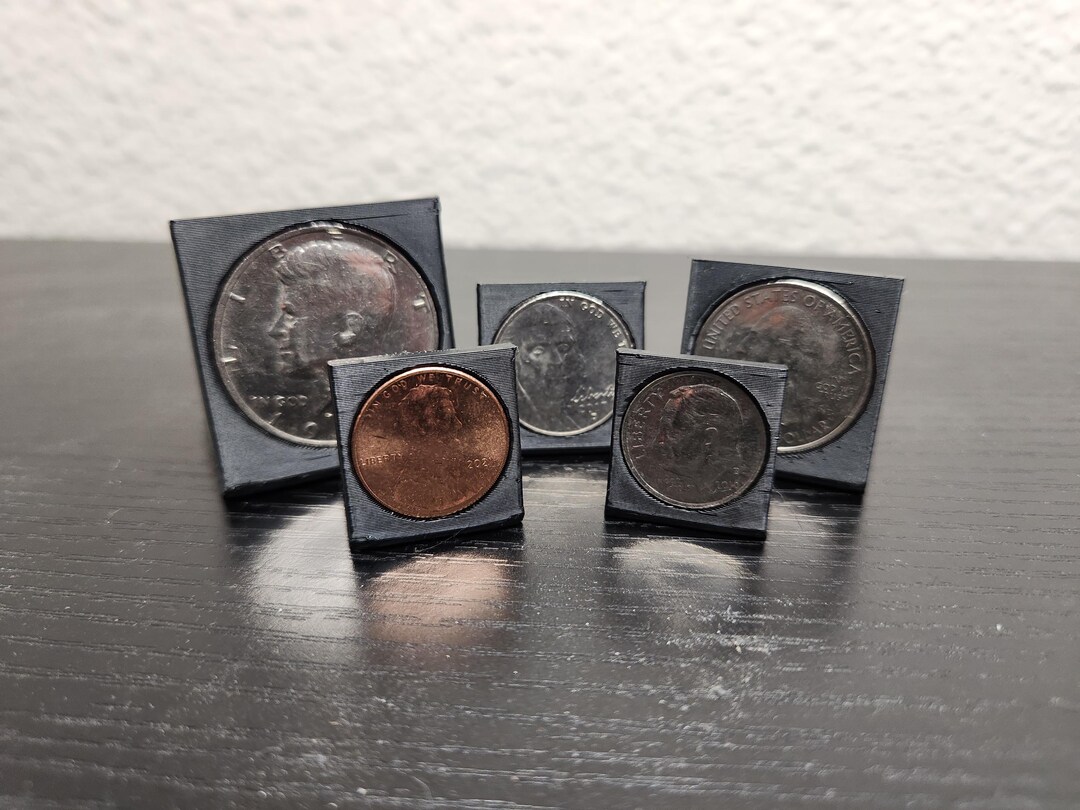 Coin Display: 3D Printed - Etsy