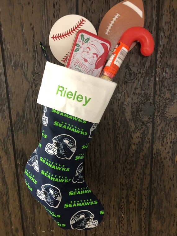 Seattle Seahawks Christmas Stocking | Etsy