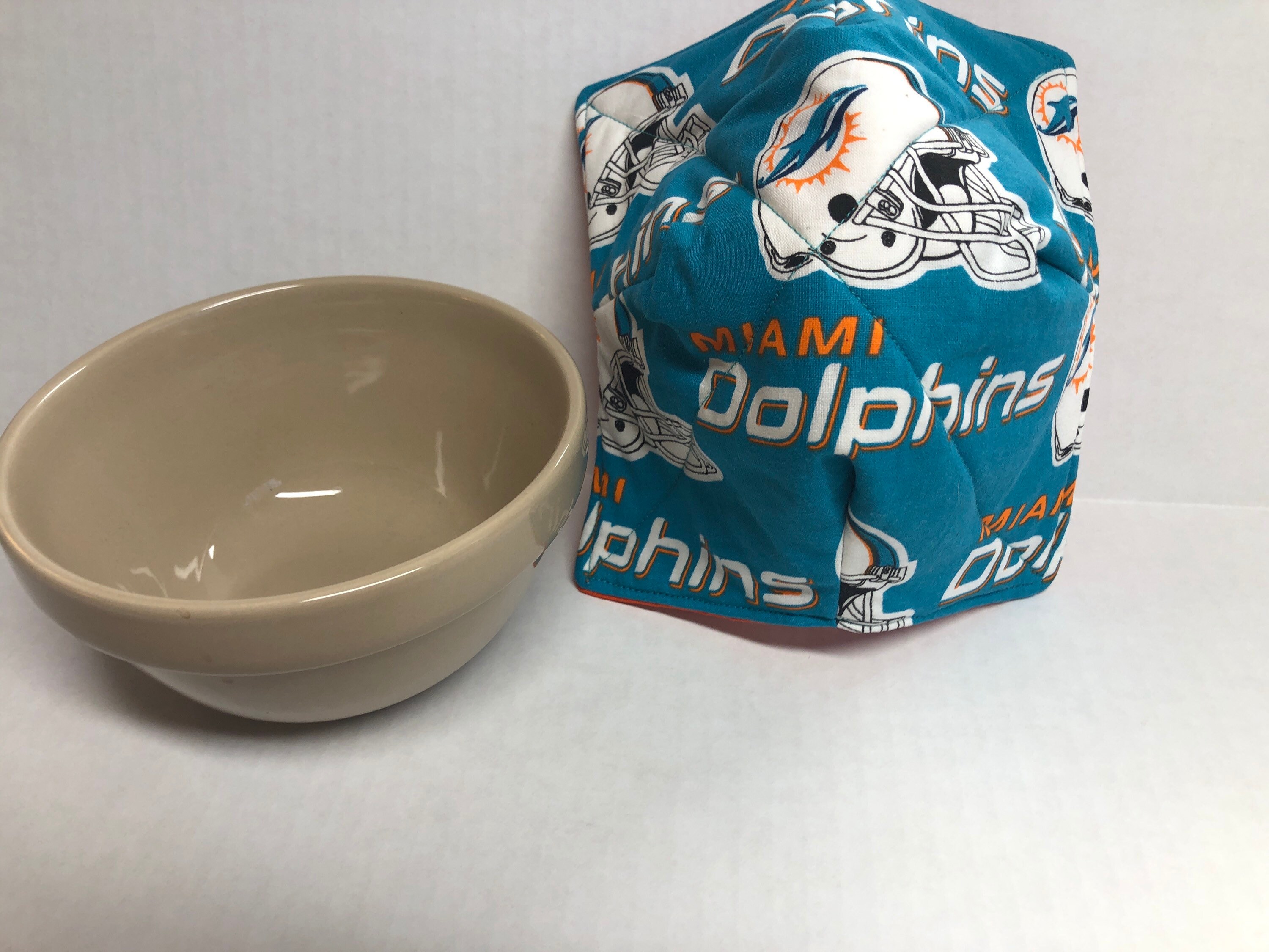 Miami Dolphins Microwave Bowl Cozy | Etsy