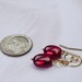 14k Solid Gold French Ear Wires Fabulous Ruby Genuine Stones Handmade ...
