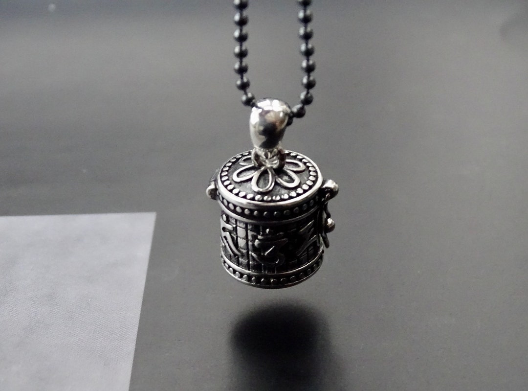 Sterling Silver Locket Necklace Gift for Her Jewelry Small Filigree ...