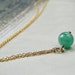 Emerald Drop Necklace Gift for Her 14k Gold Jewelry Wulfgirl Etsy Gift ...