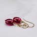14k Solid Gold French Ear Wires Fabulous Ruby Genuine Stones Handmade ...