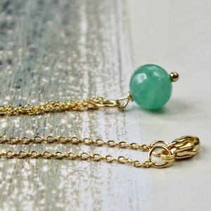 Emerald Drop Necklace Gift for Her 14k Gold Jewelry Wulfgirl Etsy Gift ...
