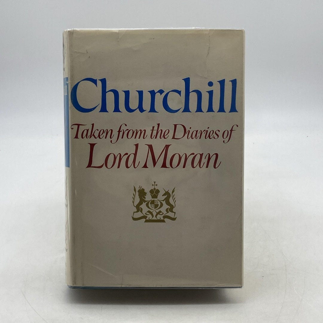 Churchill Taken From the Diaries of Lord Moran HC DJ 1966 1st US Ed - Etsy