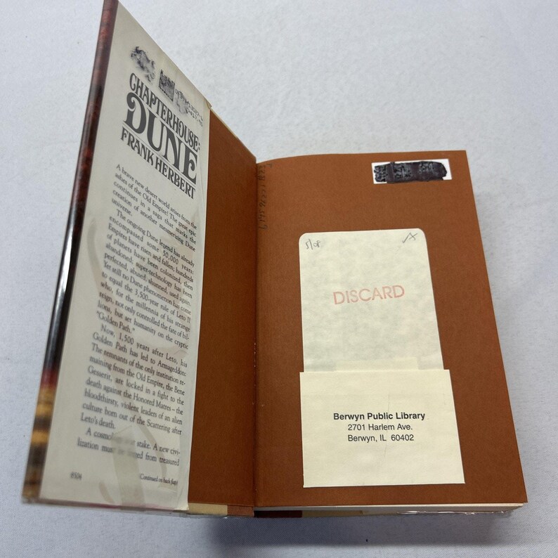 Chapterhouse: Dune by Frank Herbert HC DJ 1984 1st Ed 1st Print - Etsy