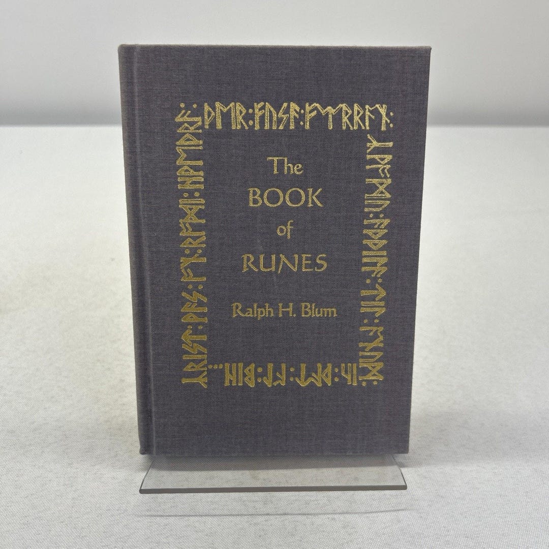The Book of Runes by Ralph H. Blum HC 1993 No Dust Jacket - Etsy