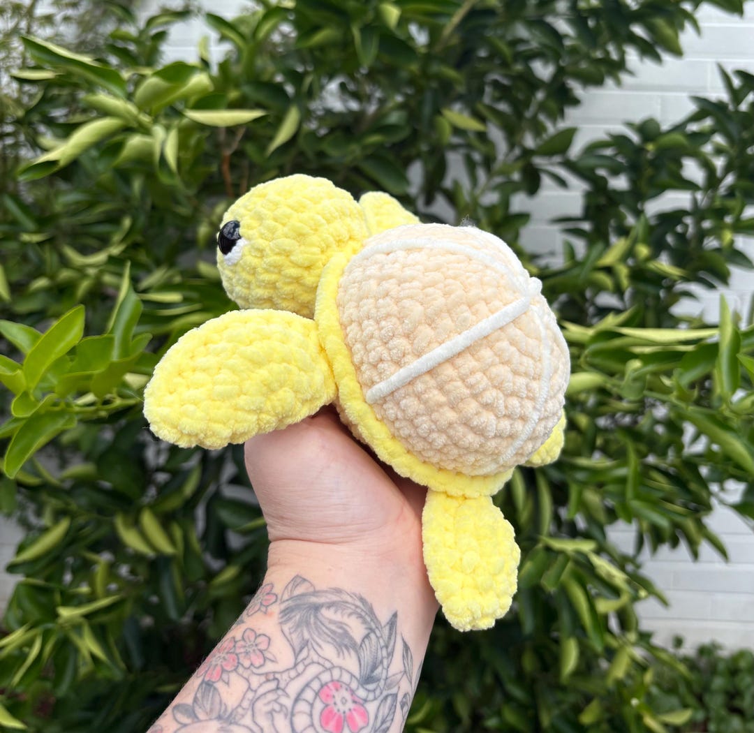 Lemon Turtle - Made to Order - Handmade Crochet Plushie - Etsy