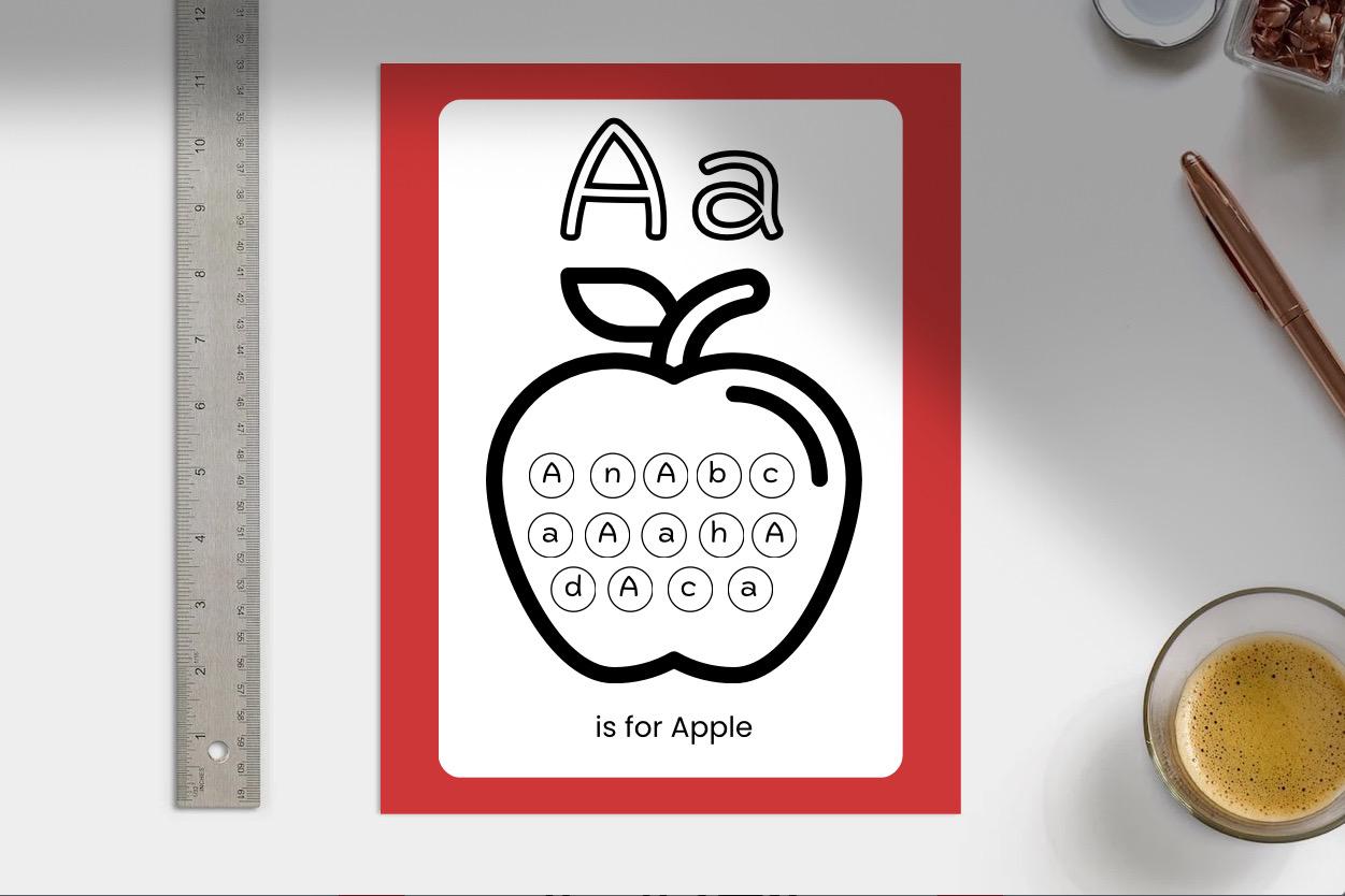 Colorful Alphabet Printable Worksheet | ABC Learning for Preschool ...