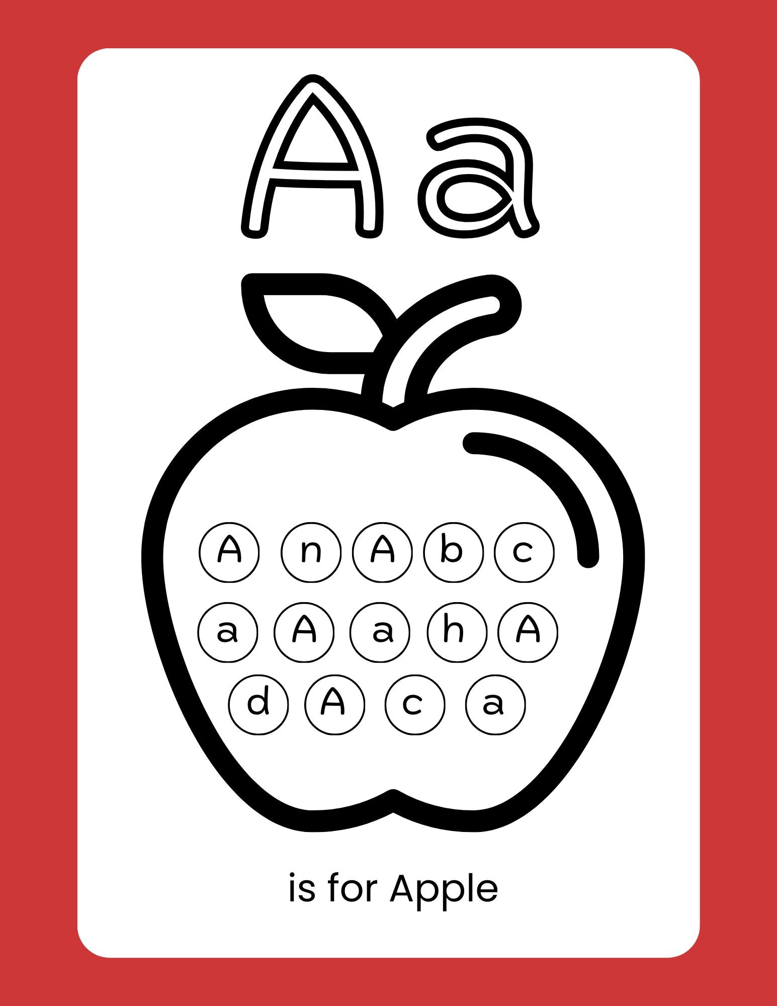 Colorful Alphabet Printable Worksheet | ABC Learning for Preschool ...