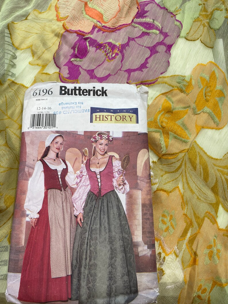 Butterick Costume Sewing Pattern 6196 - Etsy