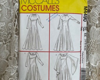 Renaissance Costume Mccall's 4490 Uncut Pattern - Etsy