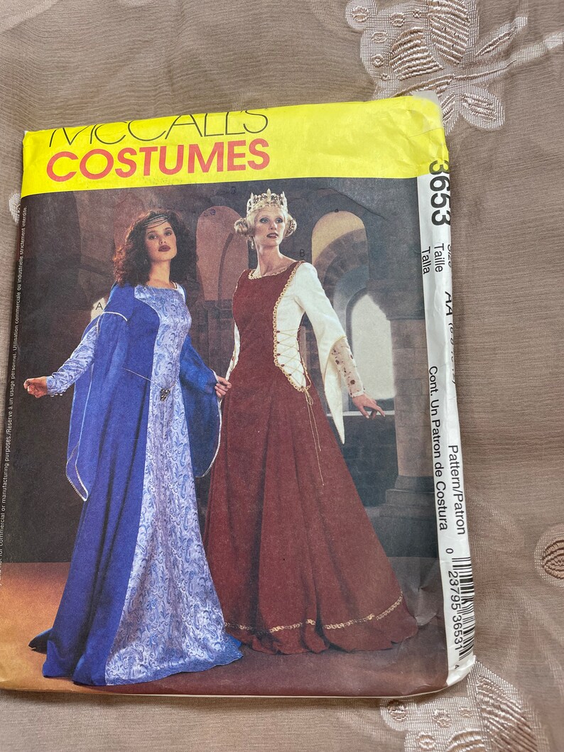 Mccall's Costume Sewing Pattern 3653 - Etsy