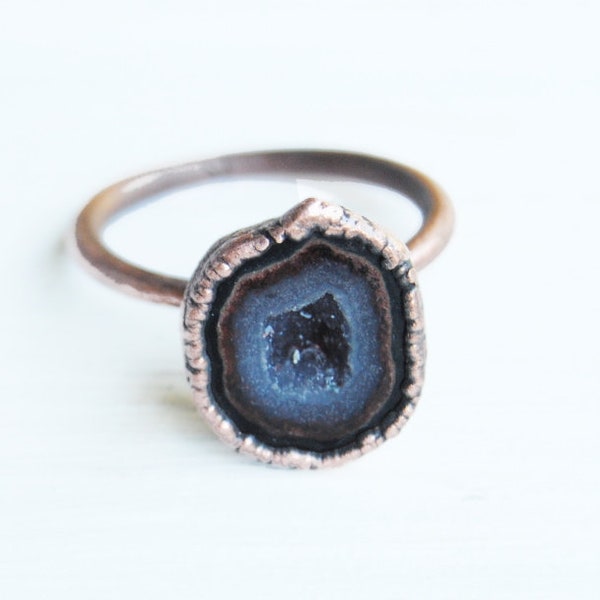 Geode Ring - Etsy