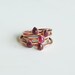 Faceted Ruby Ring Raw Ruby Ring Ruby Stacking Ring Ruby - Etsy