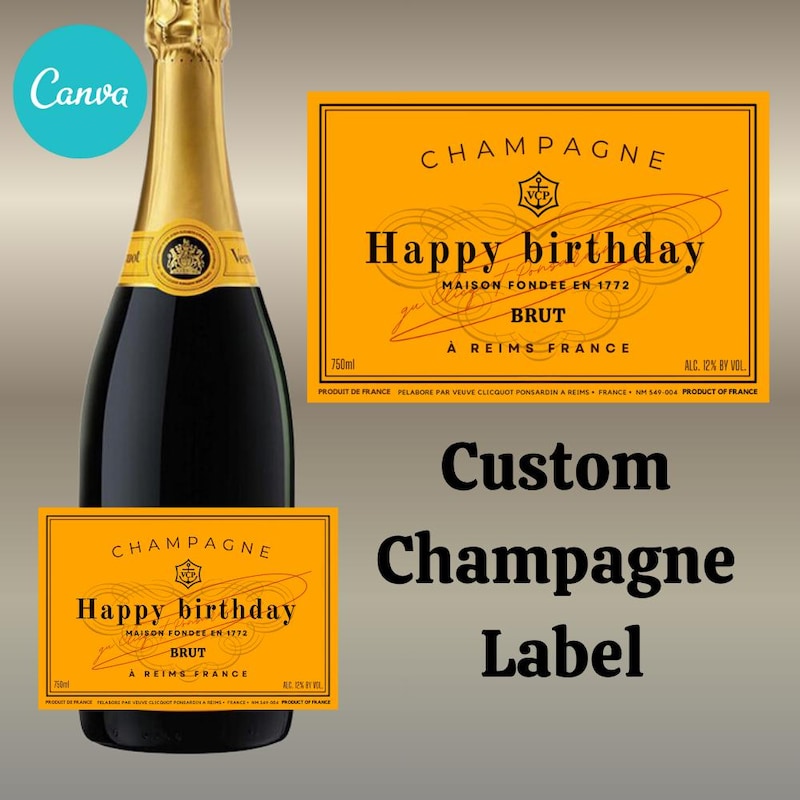 Personalized Champagne Labels - Etsy