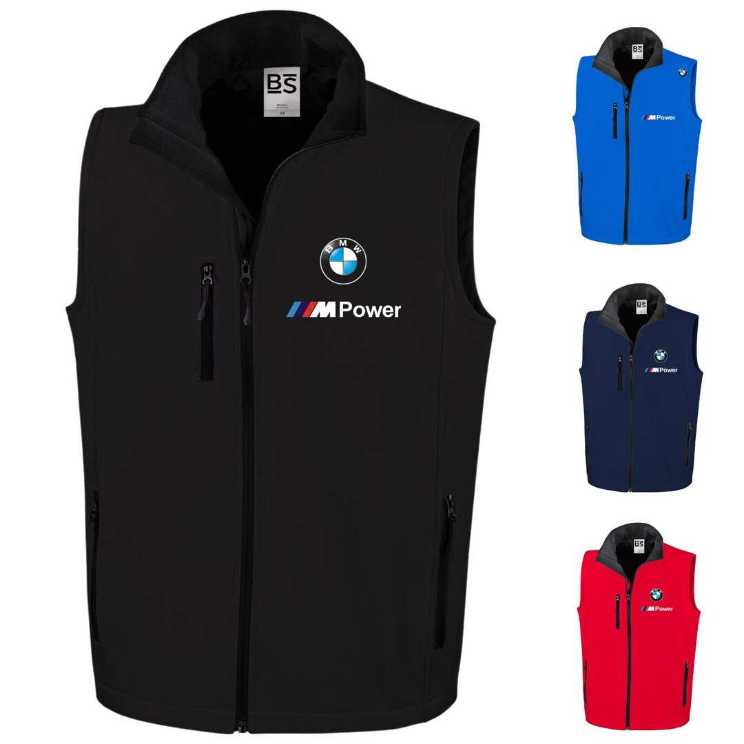 BMW Motorrad M-power Softshell Vest Motorsport Men Women Waterproof ...