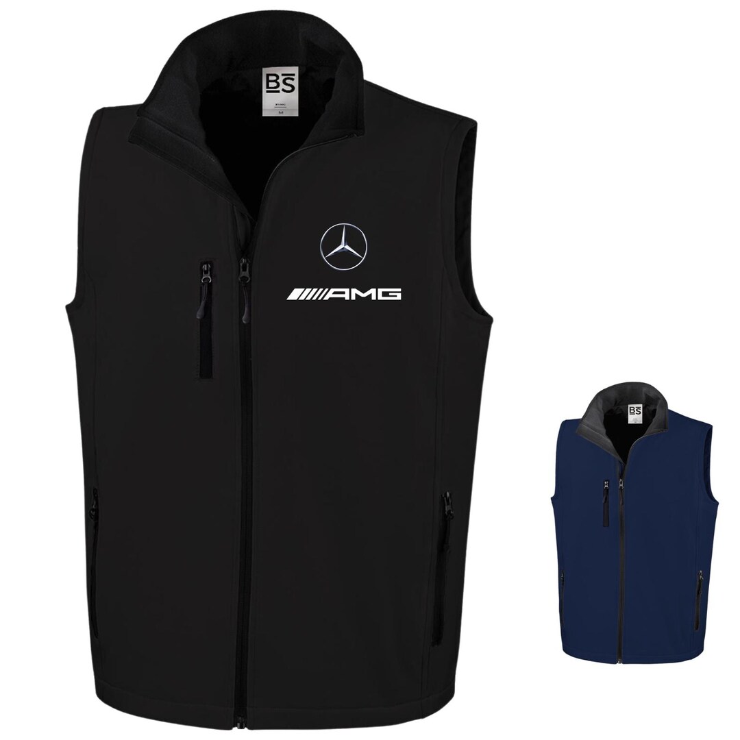 Mercedes AMG Softshell Vest Jacket Motorsport Men Women Waterproof ...