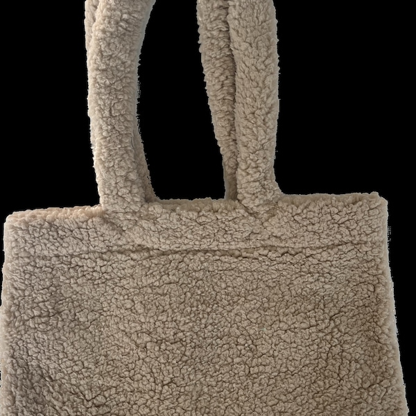 Fuzzy Tote Bag - Etsy