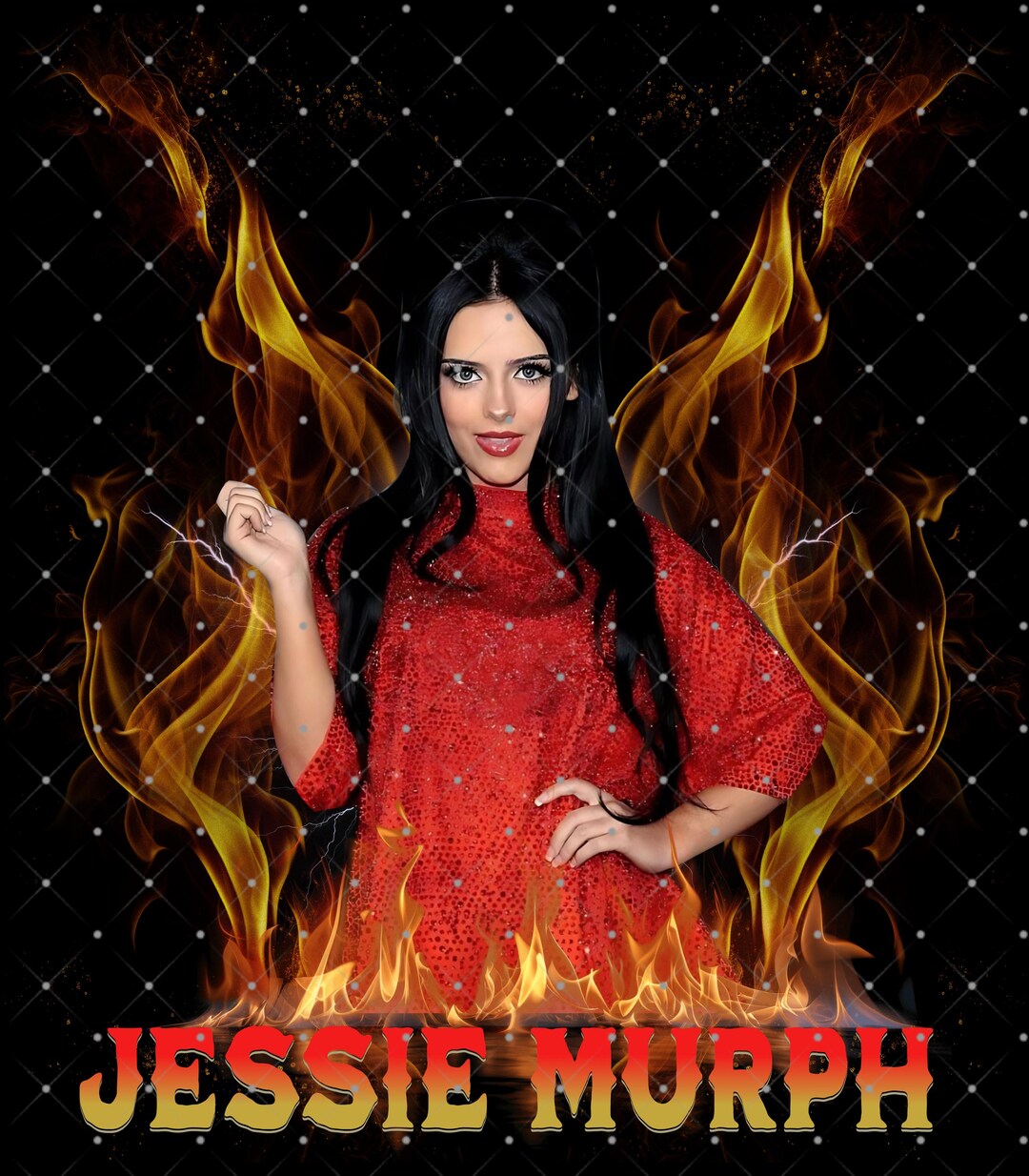Jessie Murph T-shirt Design: Worldwide Hysteria PNG File (digital ...