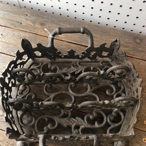 Antique Wrought Iron Silverware Caddy - Etsy