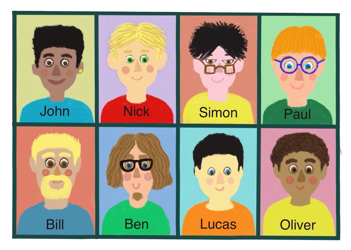 Printable Guess Who Game for Kids – ESL Teaching Resource | Diverse ...