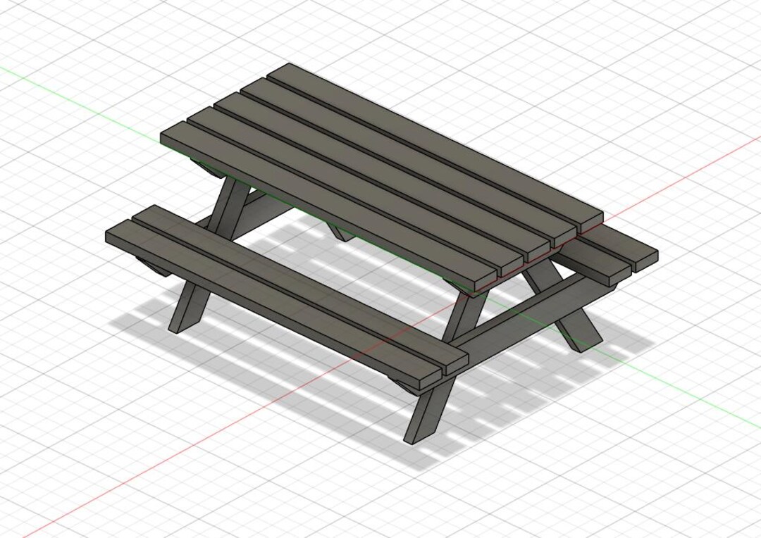 HO Scale - Picnic Table (5 Pack) - Etsy