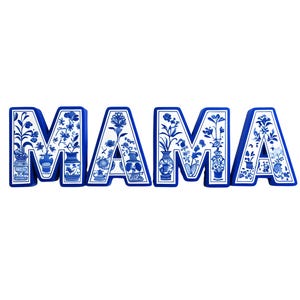 Blue Willow Mama Digital Download, Chinoiserie Mama PNG, Graphic for ...
