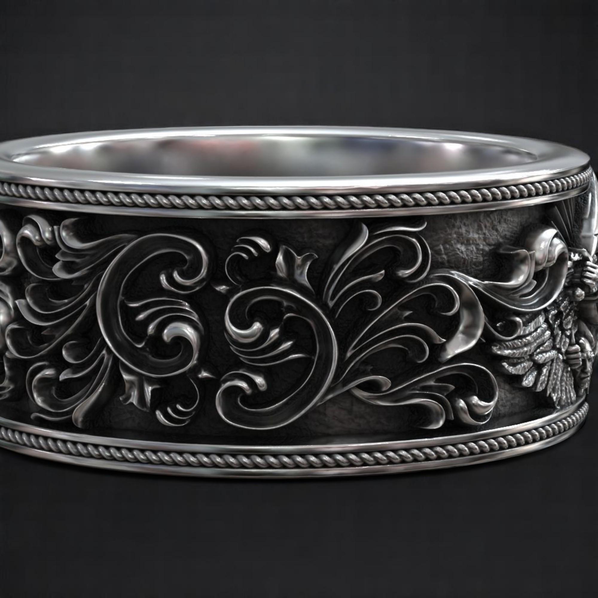 Saint Michael Archangel Ring – Spiritual Protection Ring With Sword and ...