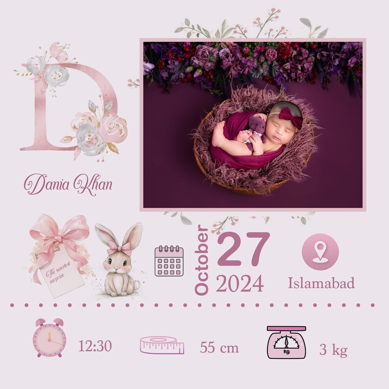 Baby Album Cover Design - Etsy