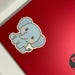 Cute Elephant Sticker – Kawaii Animal Vinyl Decal, Matte Waterproof ...