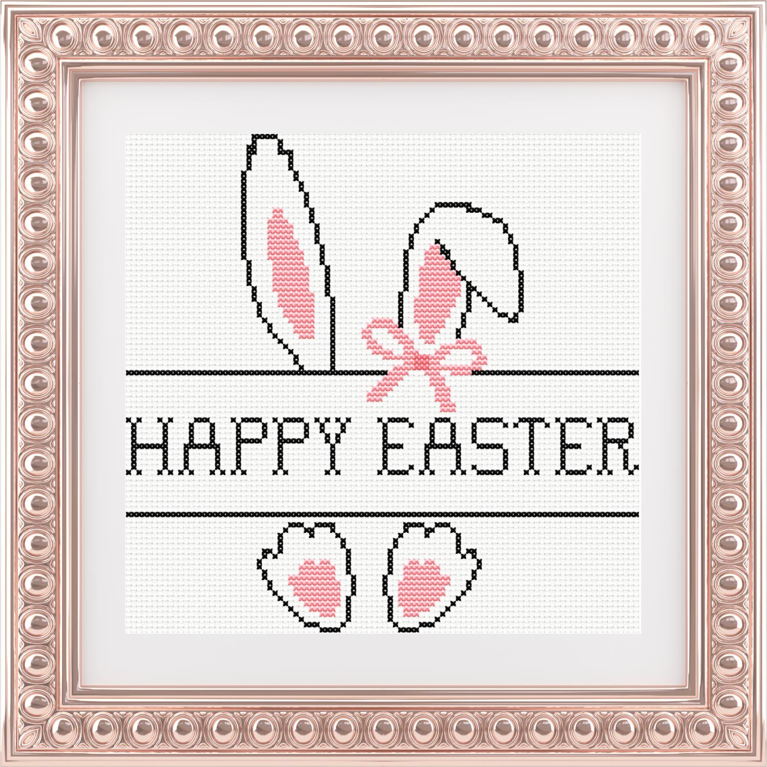Happy Easter Cross Stitch Pattern - Etsy