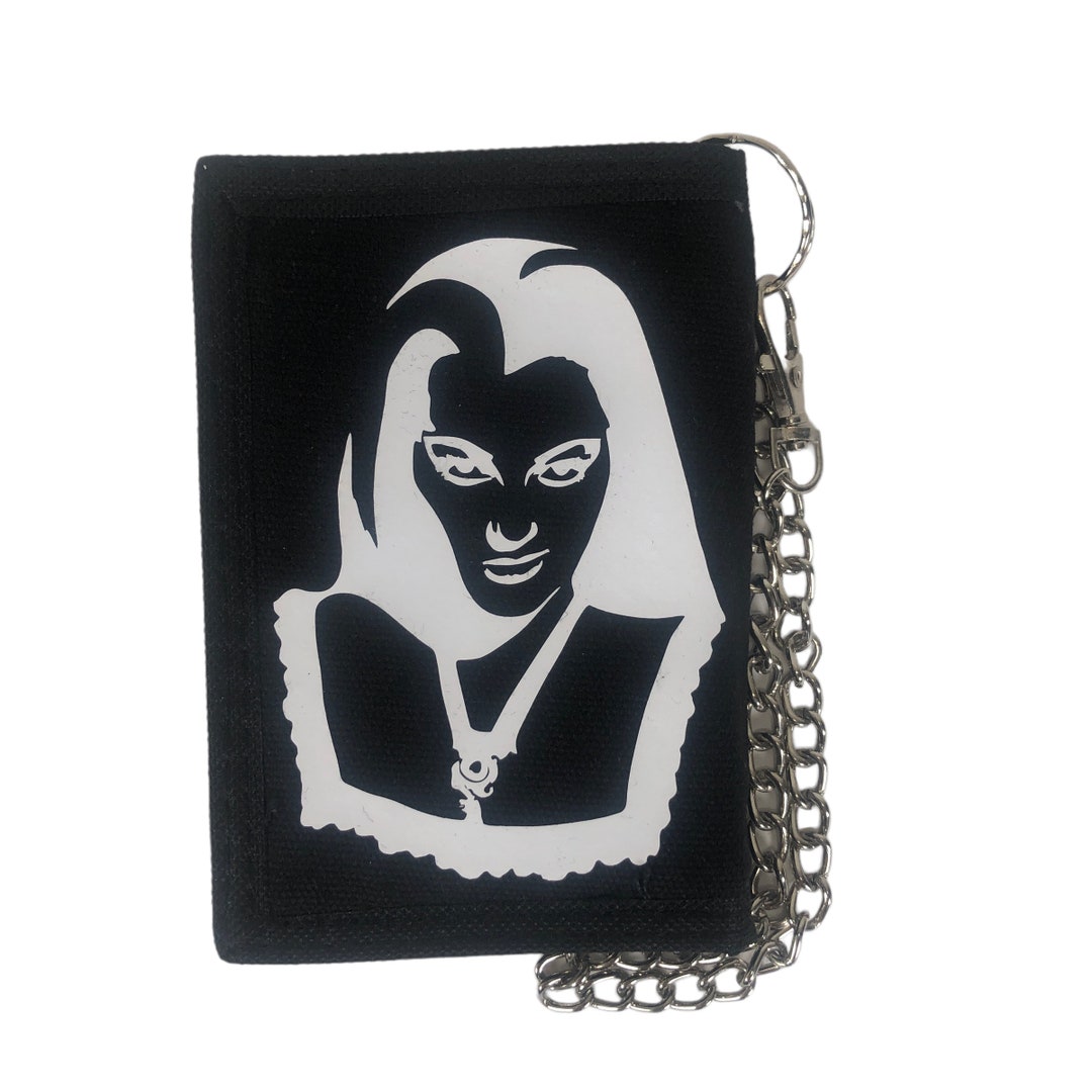 Lily Munster Black Tri-fold Canvas Wallet the Munsters Goth Punk Emo ...