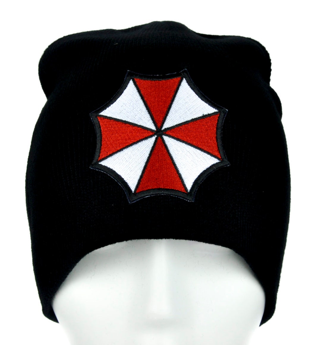 Resident Evil Umbrella Corporation Black Beanie Knit Cap Hat Zombie ...