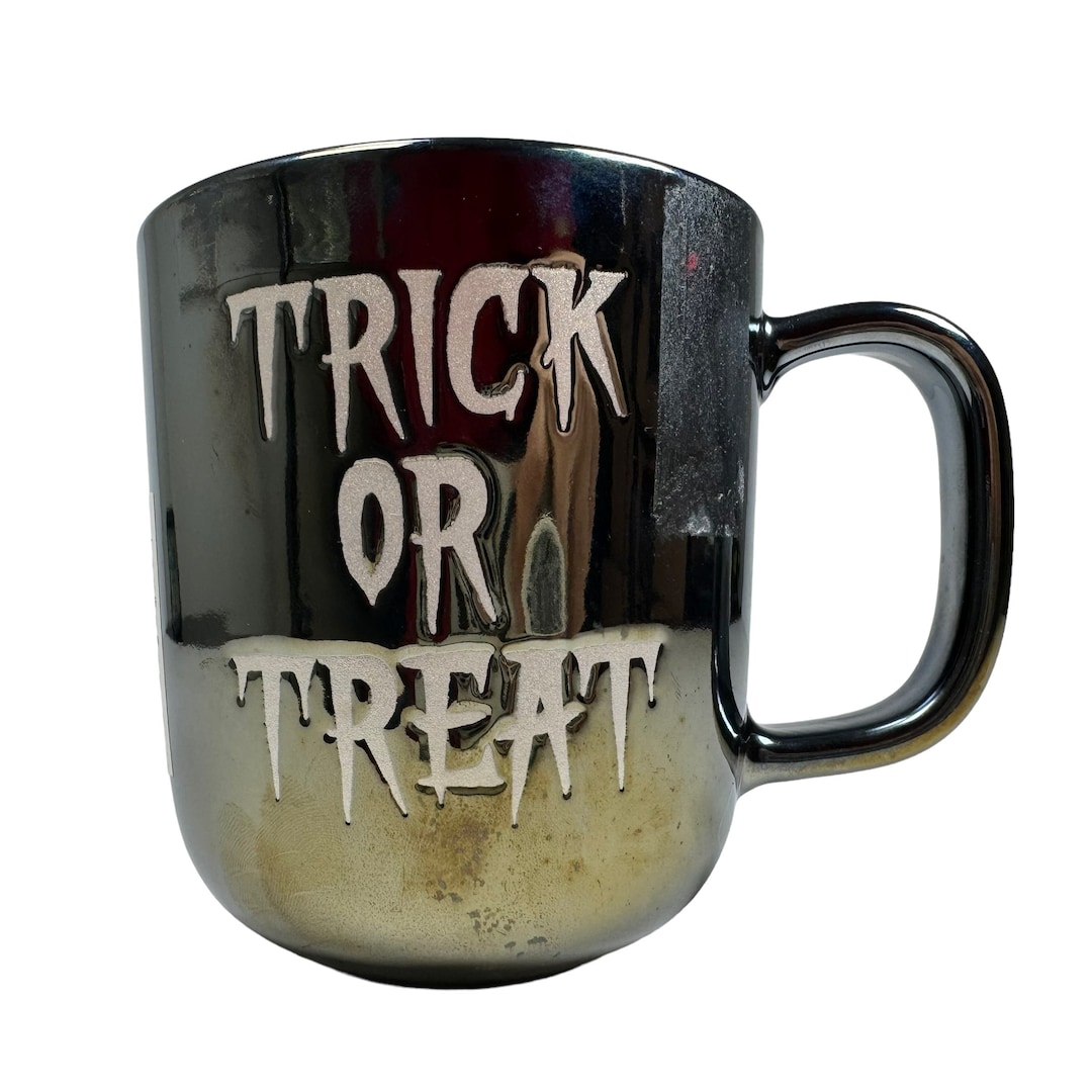Wicked Trick or Treat Mug Iridescent Metallic Holographic Stoneware ...