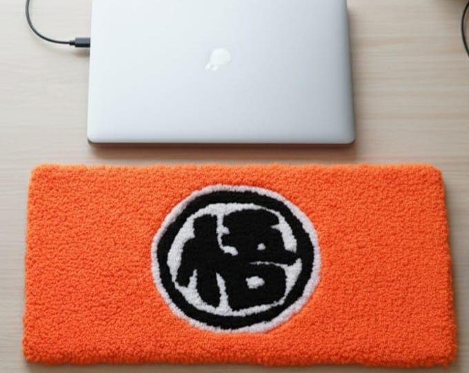 Handmade Goku Keyboard Rug: Dragon Ball Z Artisan Desk Mat - Etsy