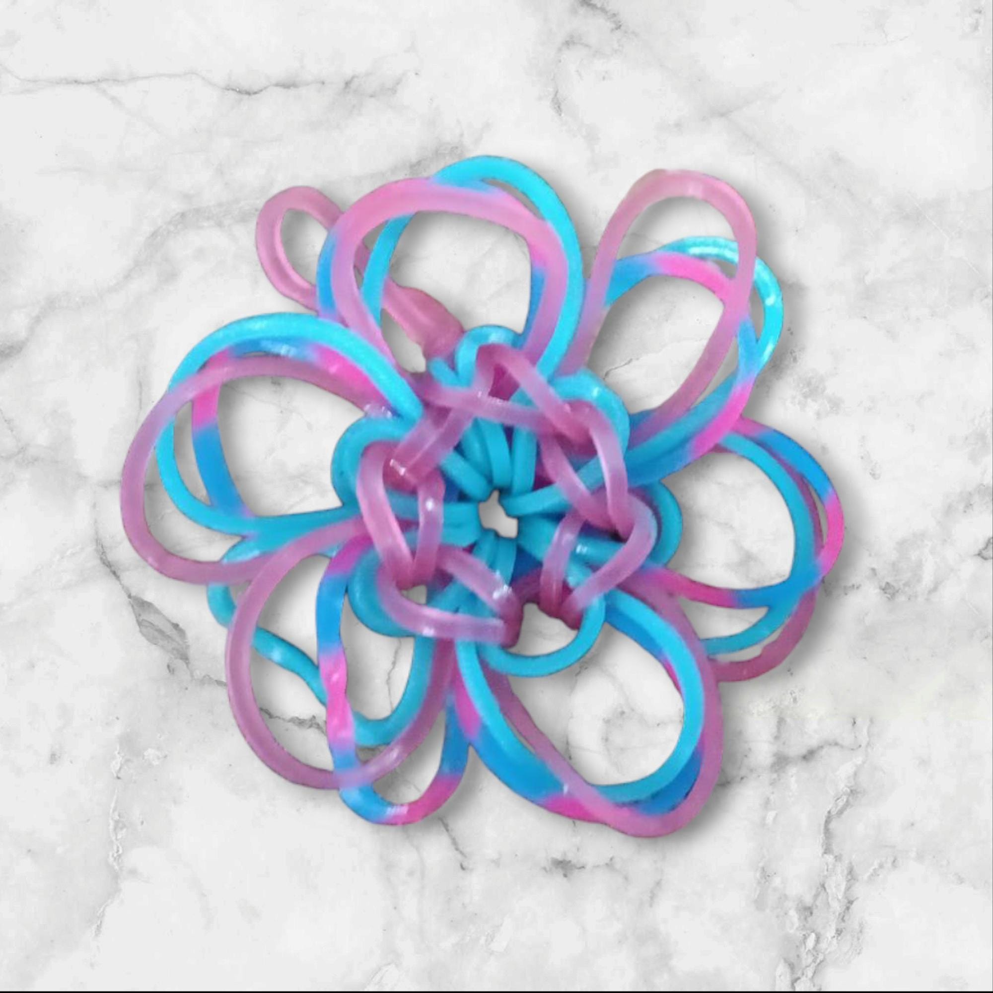 Rubber Band Flower Charms 4 Pack, Mini Charms for Kids, Adults, Put in ...