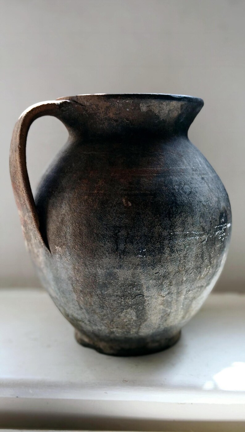 Antique Pitcher / Olive Oil Pot / Preserve Pot - Etsy