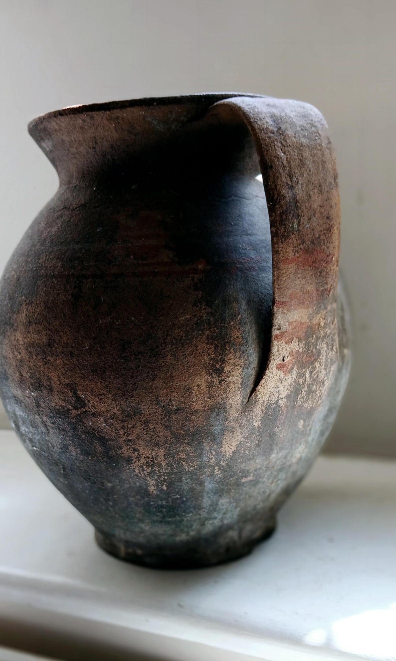 Antique Pitcher / Olive Oil Pot / Preserve Pot - Etsy
