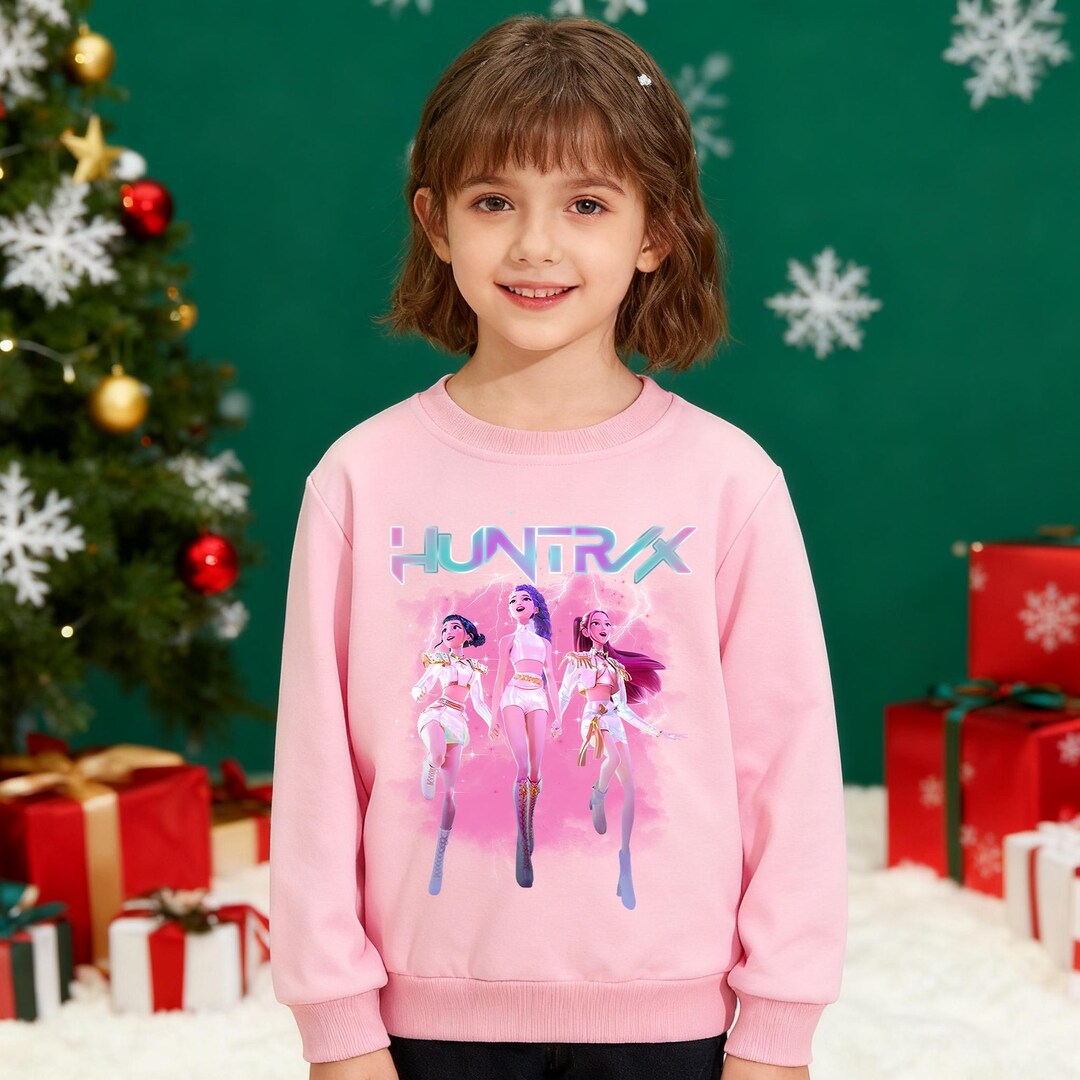 Huntrix Everyday Essential!cozy Kpop Graphic Sweatshirt for Kids Who ...
