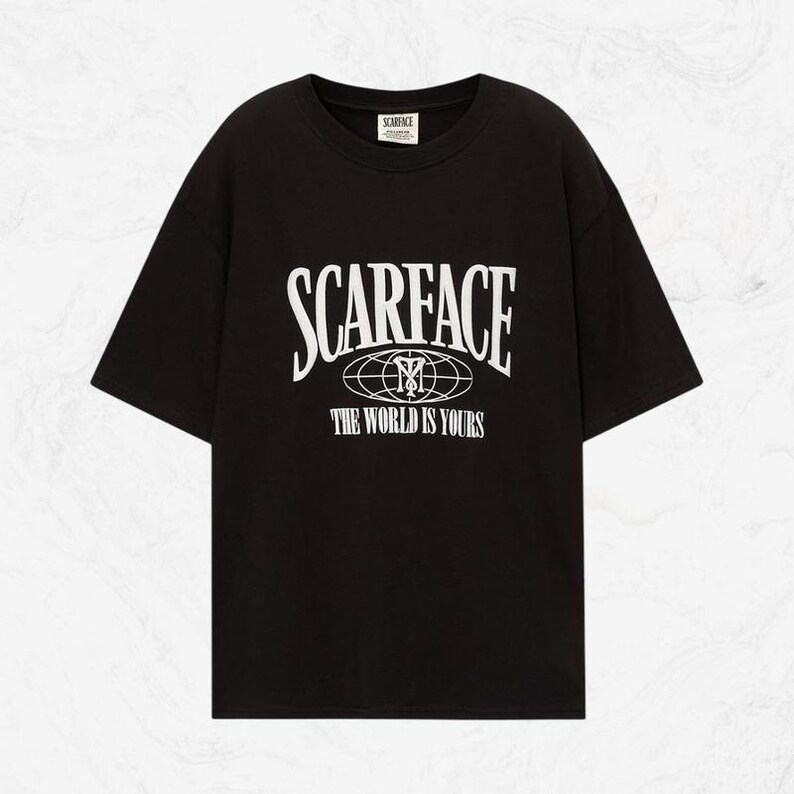 Scarface Logo Men’s T-shirt in Black - Etsy