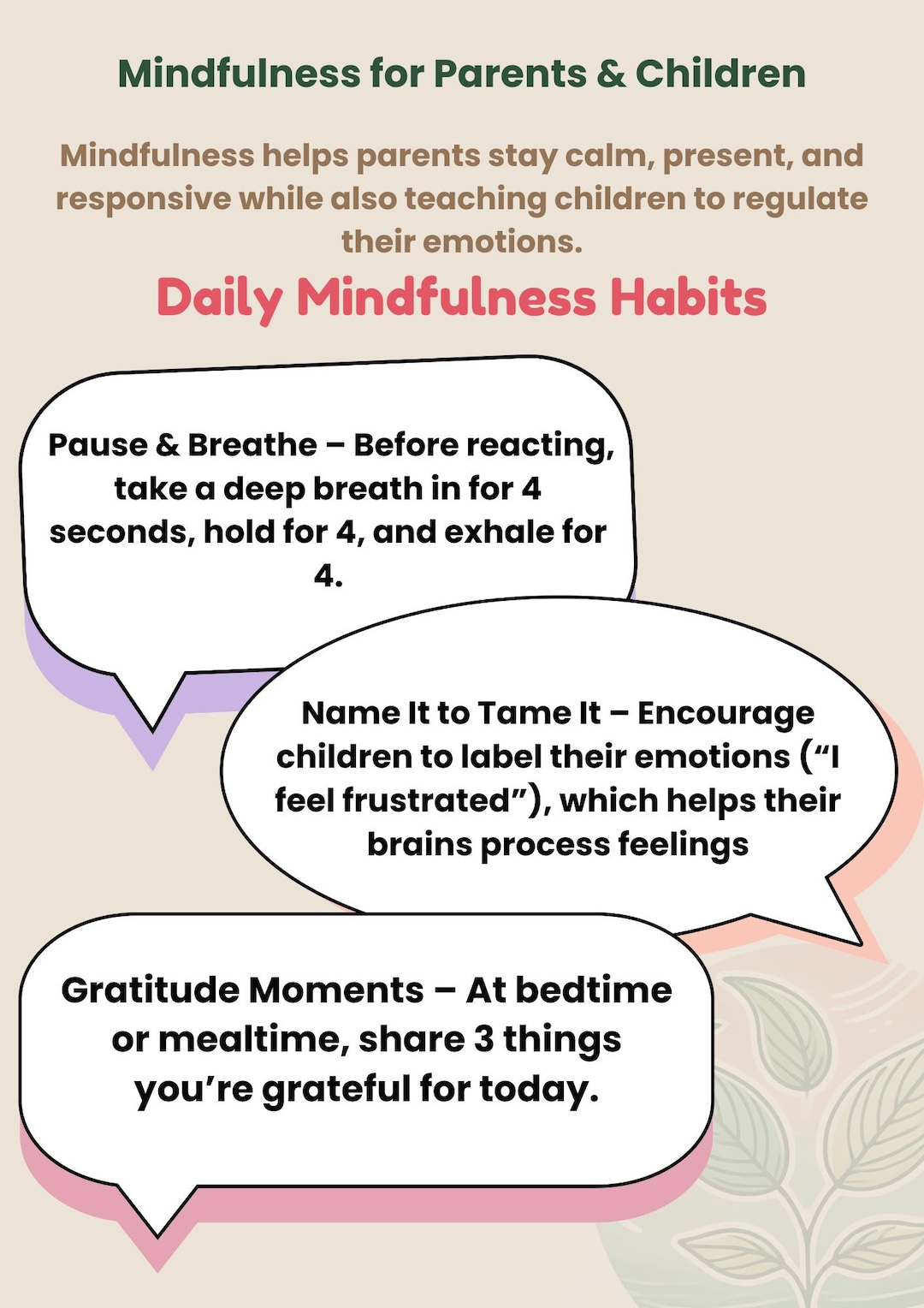 Gentle Roots Mindful Parent Guide | Gentle Parenting, Emotional Well ...