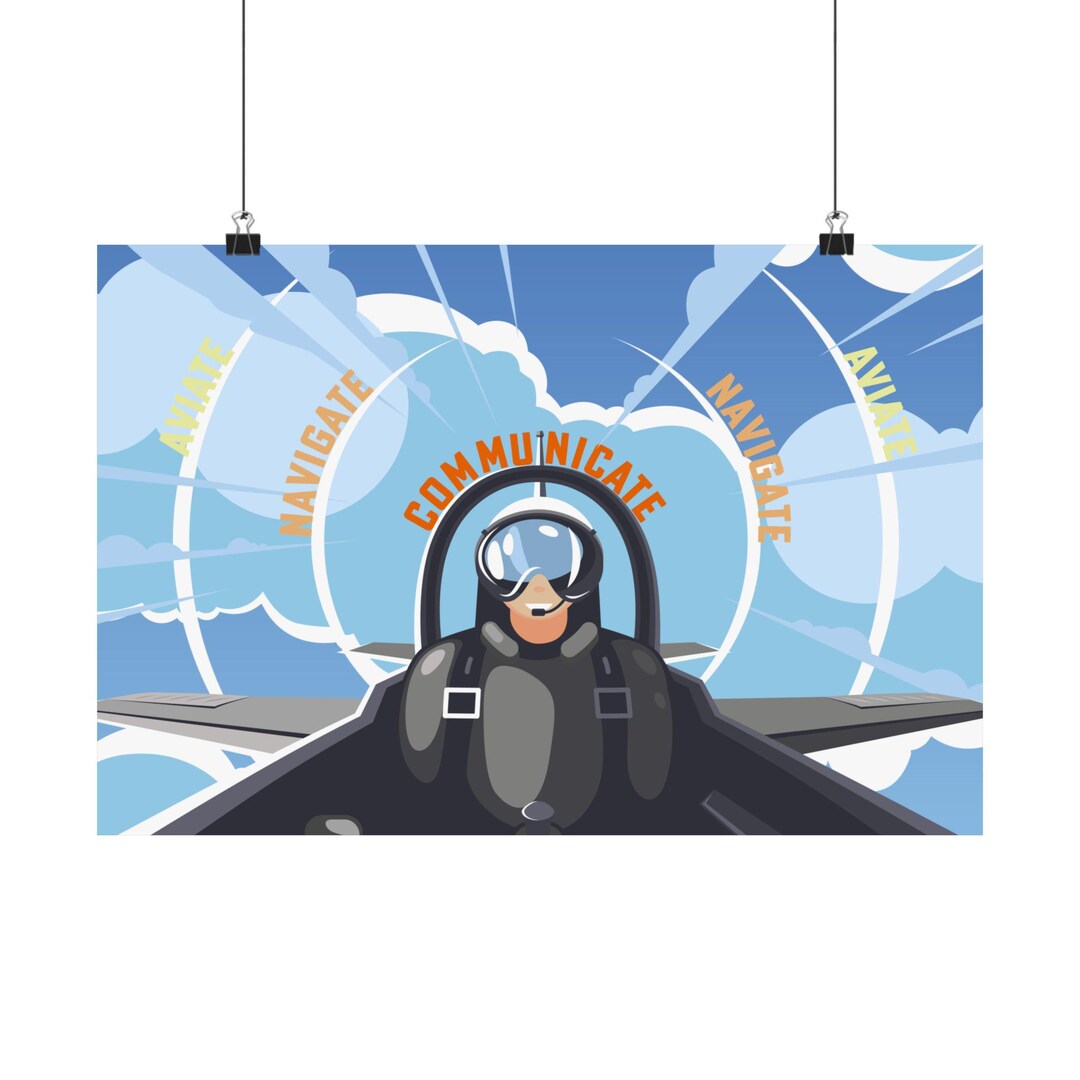 Aviation Art Print, Fighter Pilot Poster, Wall Decor, Aviation ...