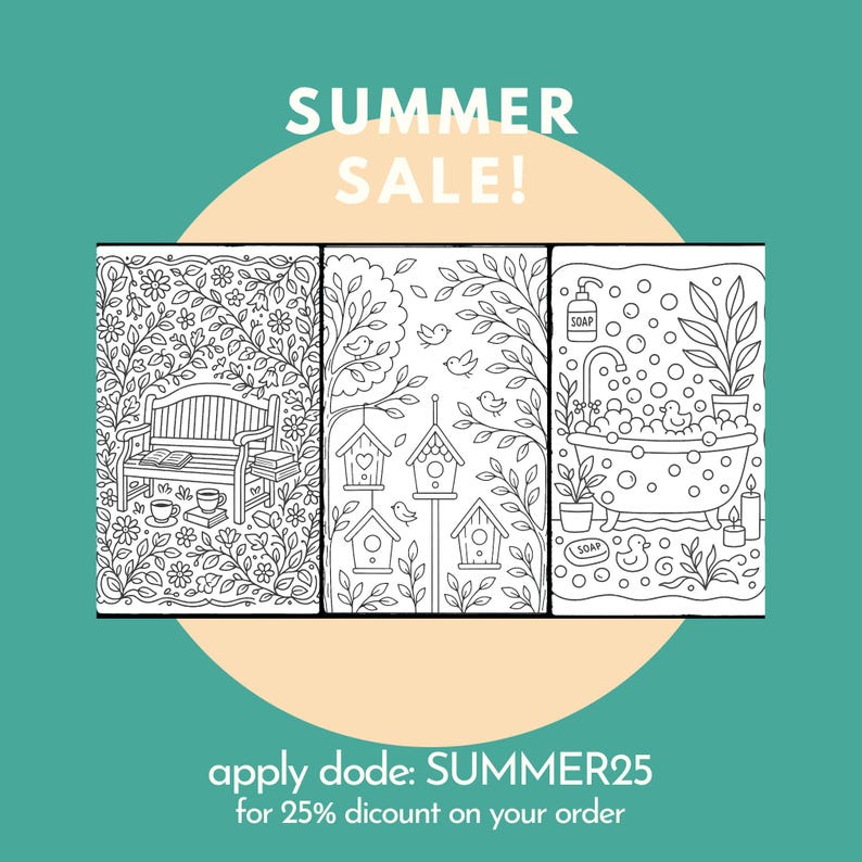 Doodle Garden - Stress Relief Doodles | Relaxing, Fun, Printable ...